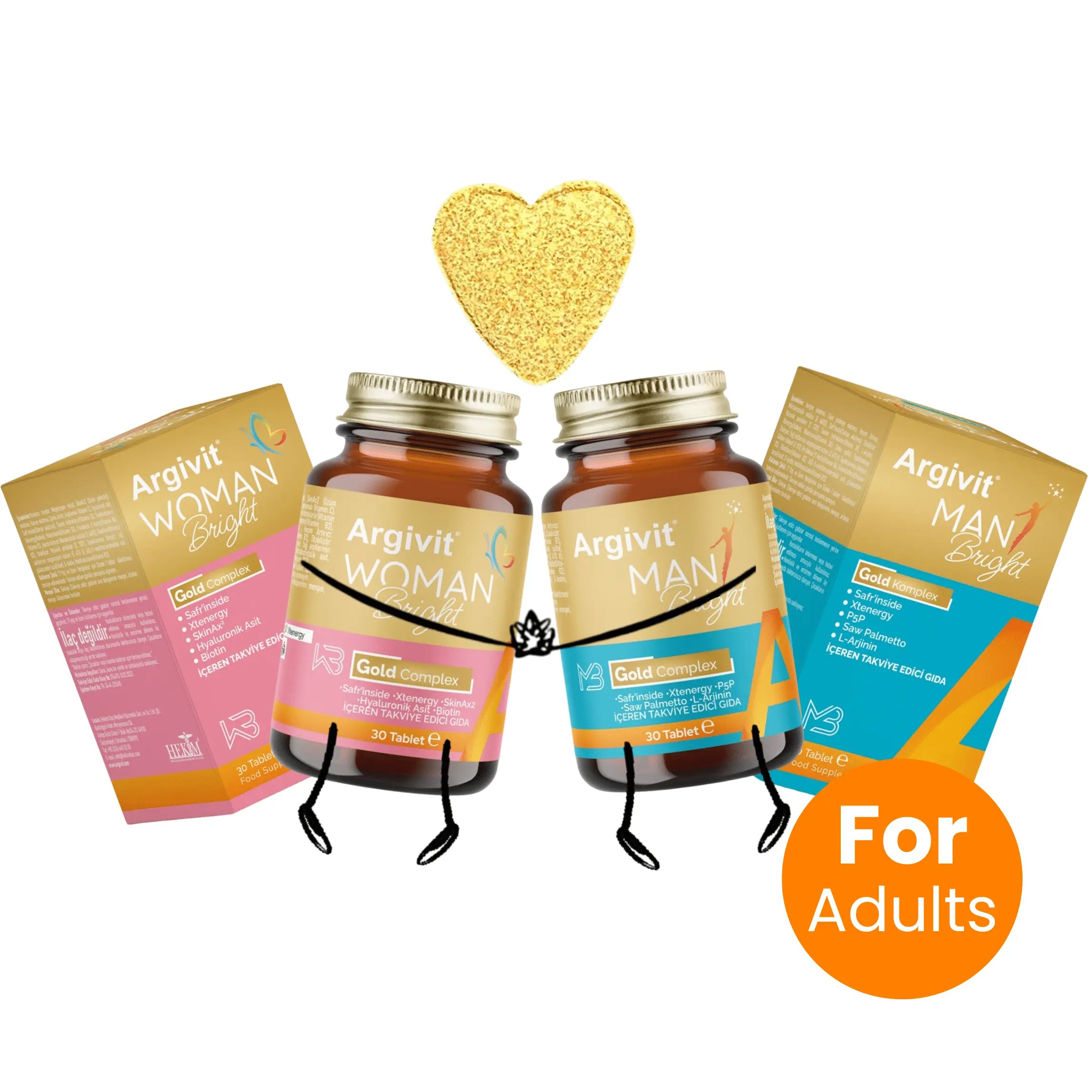 Argivit Woman Bright Gold Complex 30 Tablets - Energy & Vitality