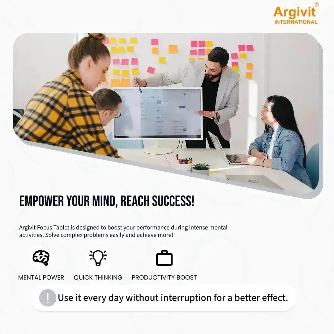 Argivit Focus Tablets - Boosts Energy, Immunity & Well-Being